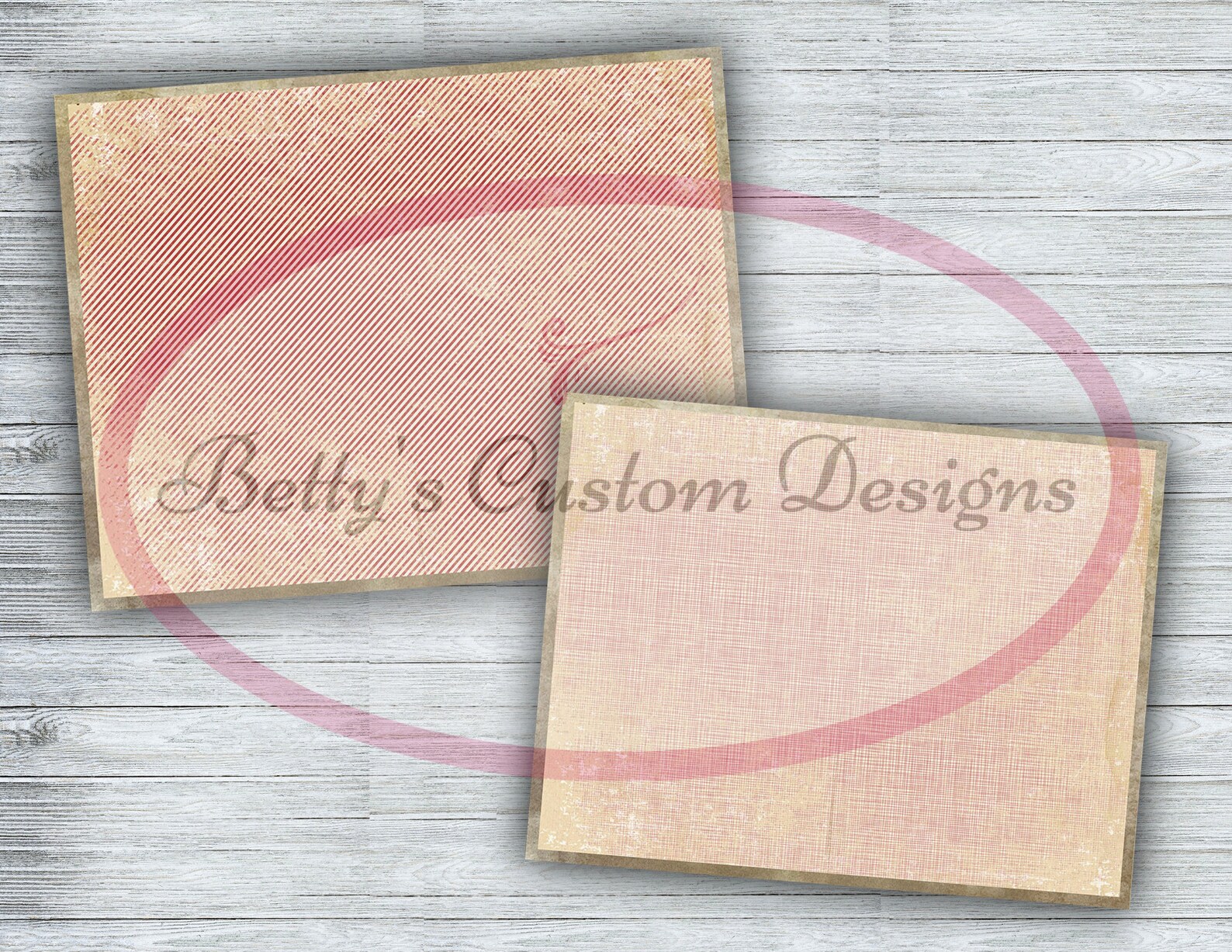 Vintage Red Junk Journal Kit - Digital Paper Prints - Scrapbook ...