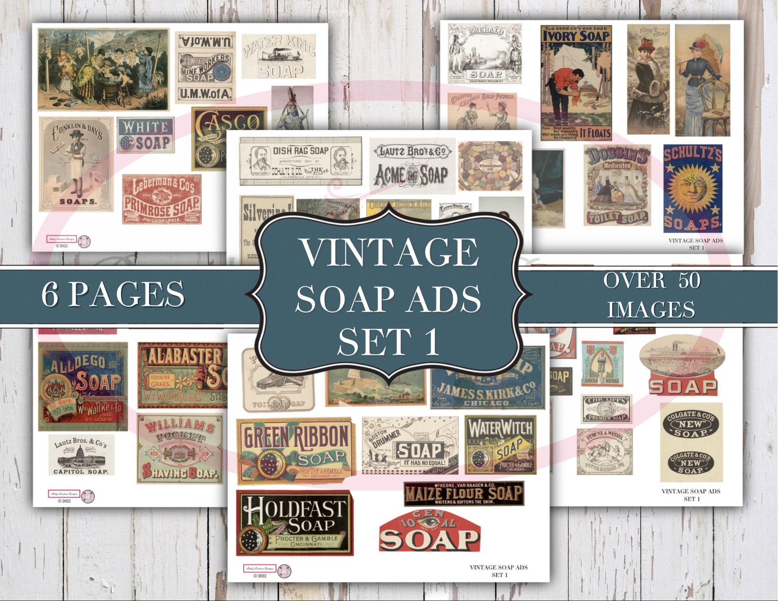 Vintage Soap Ads - Set 1 - Ephemera Pack - Junk Journal - Embellishment ...