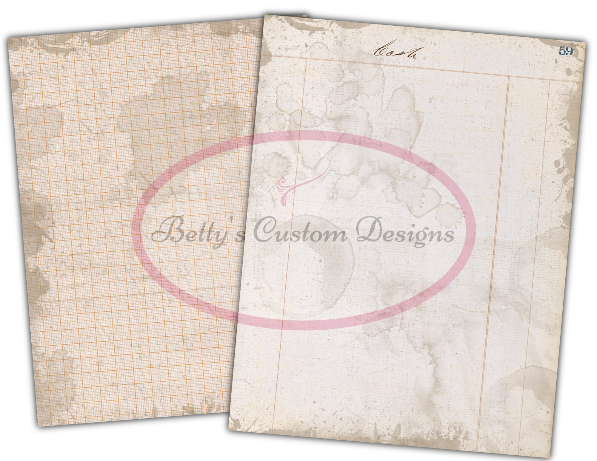 Vintage Papers Junk Journal Kit Digital Paper Prints - Etsy