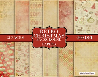 Vintage Red Junk Journal Kit Digital Paper Prints - Etsy