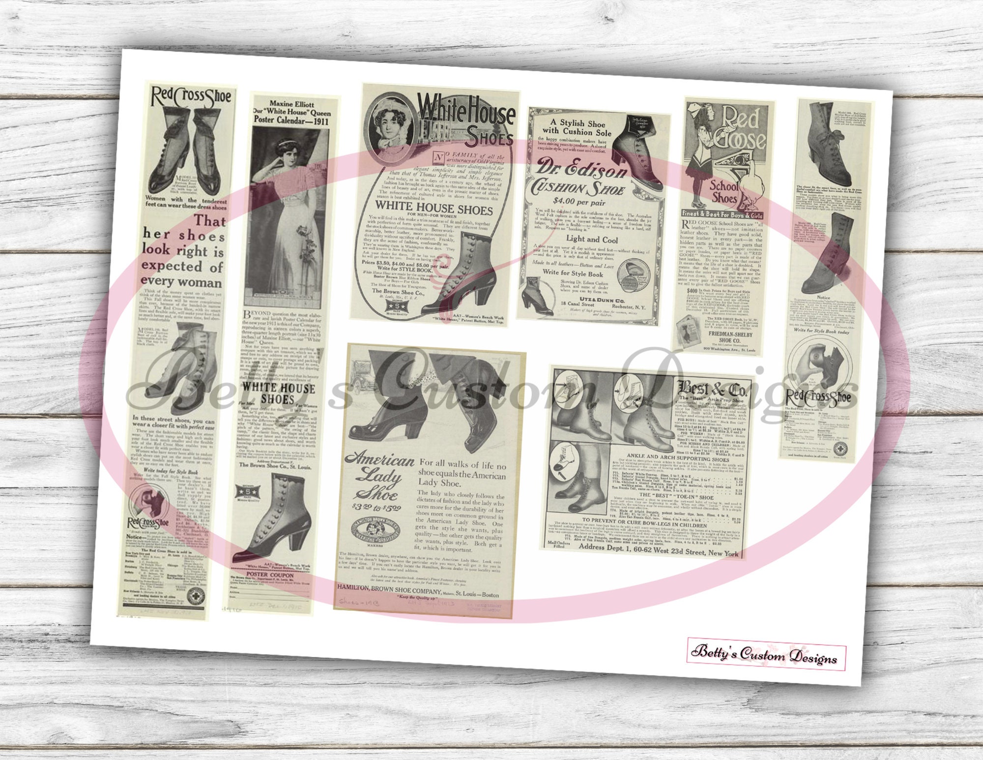 Vintage Advertising Circa 1900s - Kit 1 - Botanical - Ephemera - Junk ...