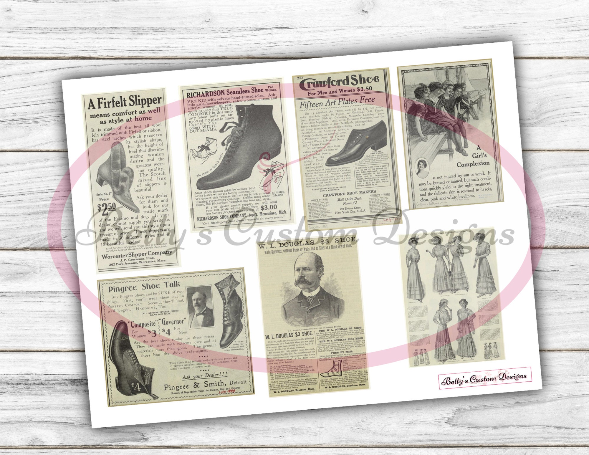 Vintage Advertising Circa 1900s - Kit 1 - Botanical - Ephemera - Junk ...