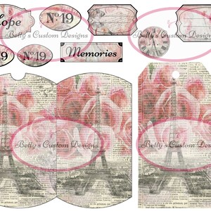Pretty in Pink Junk Journal ADD-ON Kit - Digital Paper Prints ...