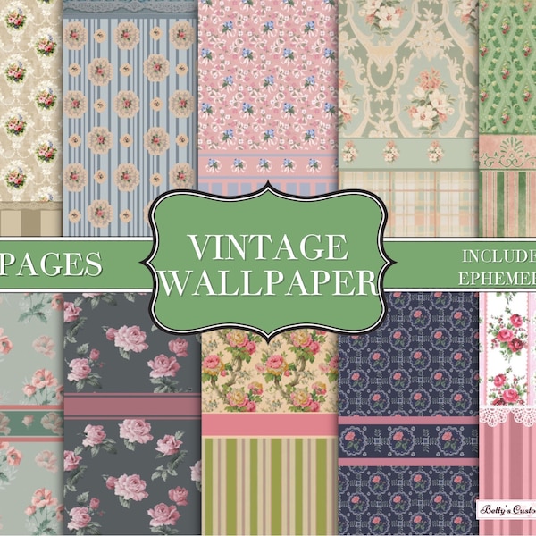 French Wallpaper - Etsy