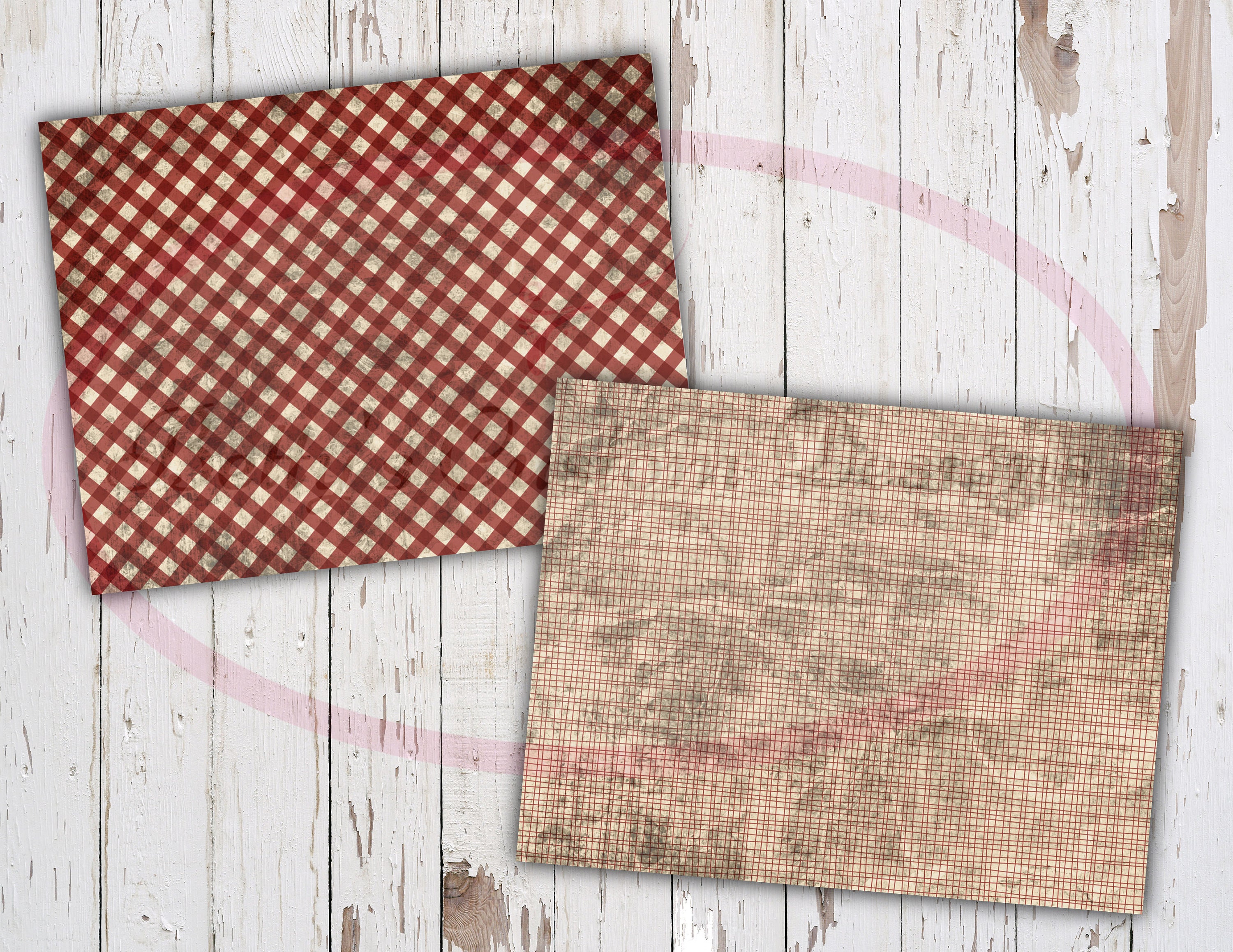 Vintage Reds II Junk Journal Kit Digital Paper Prints - Etsy