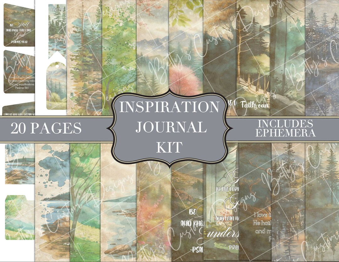 Inspiration Journal Kit. | Prayer Journal Kit| Digital Download ...
