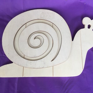 Wooden Snail Folk Art. Great for Snail Lover Wall Hanging. FREE ...