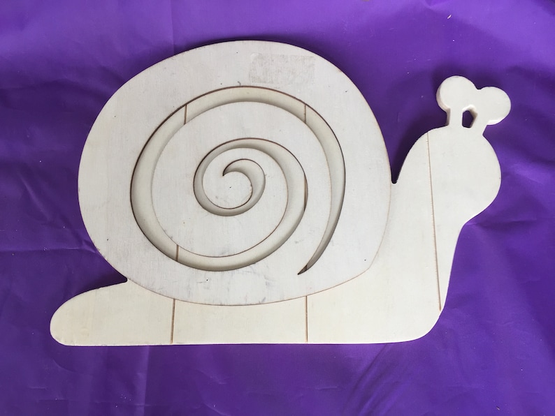 Wooden Snail Folk Art. Great for Snail Lover Wall Hanging. FREE ...