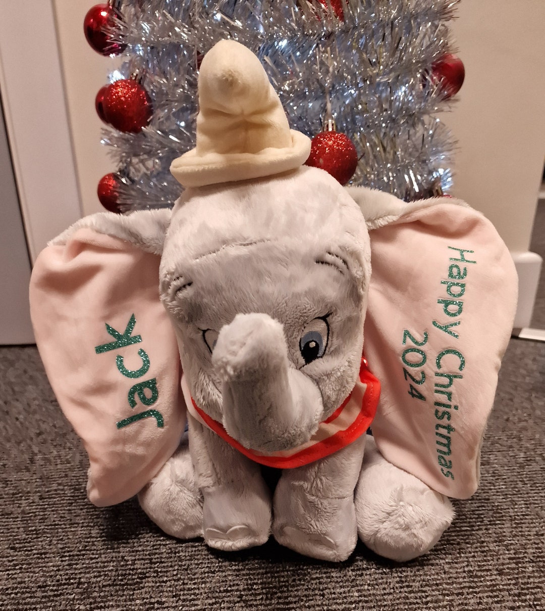 Personalised Disney Dumbo Large Soft Toy- Valentines-baby Shower ...