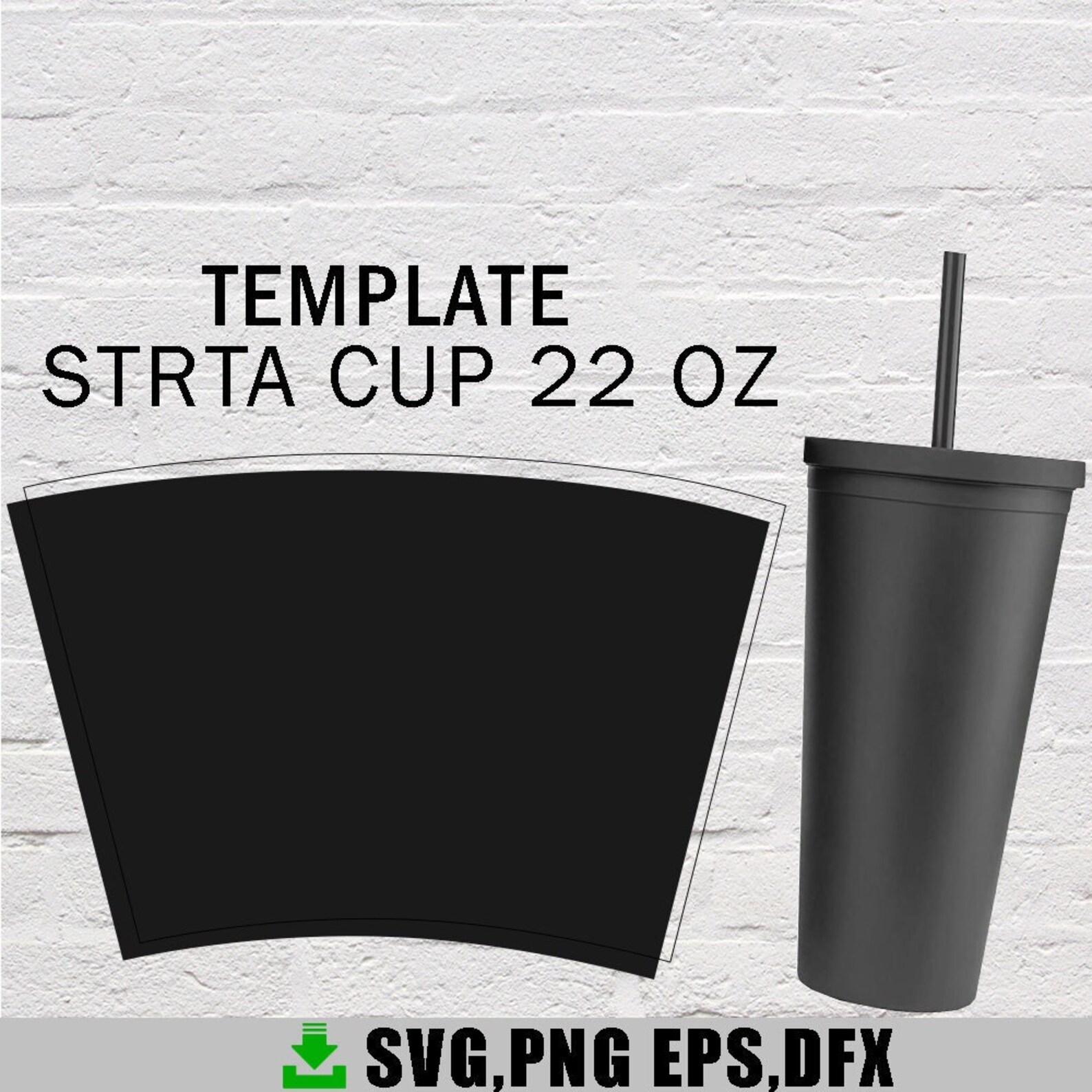 Strata Cup Svg 22 Oz Wrap Template, Strata Cup Svg,blank Strata Tumbler ...