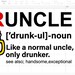 Druncle Svg,png,jpg,eps,pdf,ai Druncle Funny Uncle DIY Svg Drunkle for ...