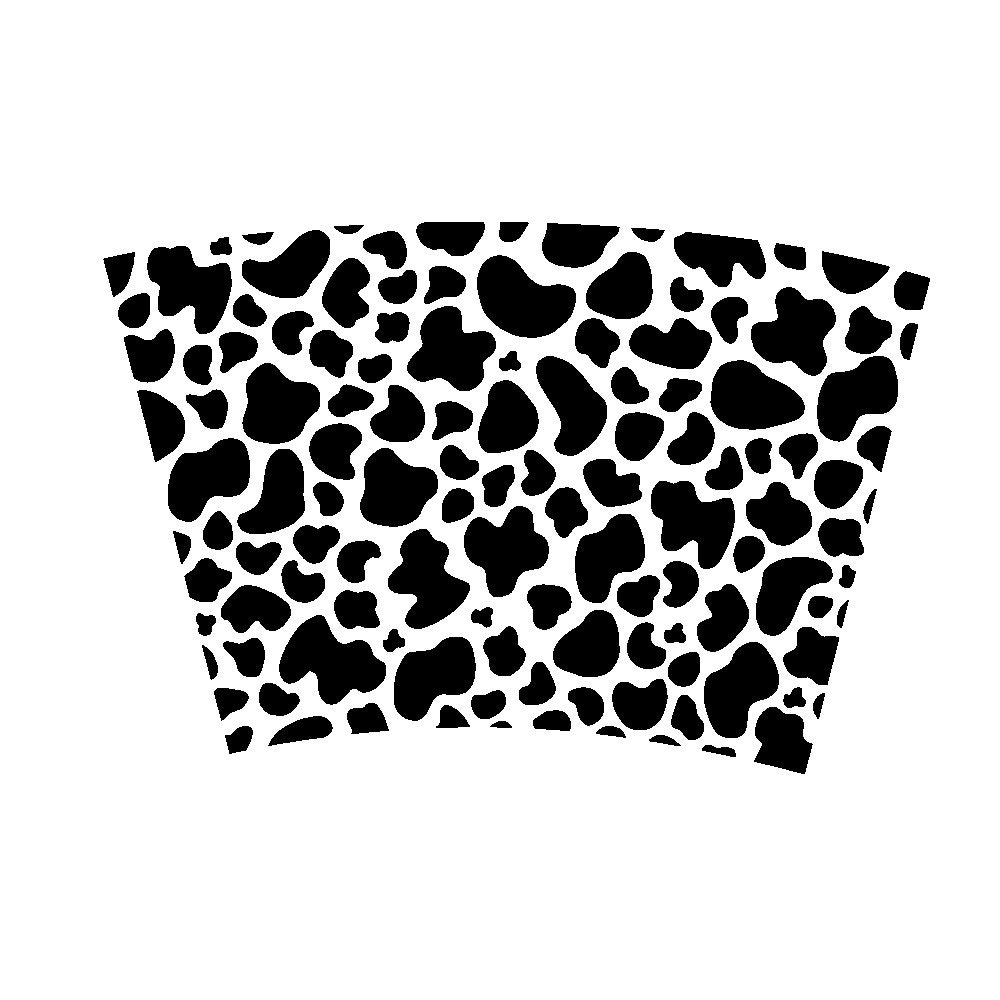 Cow Animal Print Strata Full Wrap SVG Template for 22oz Tumblers,full ...
