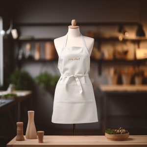 EMBROIDERED Yes, Chef Apron, Gift for Chef, Baking Apron, Baking Gifts, Cooking Apron, Cooking ...