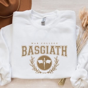 EMBROIDERED Basgiath War College Sweatshirt, Fourth Wing Shirt, Dragon Rider, Rebecca Yorros ...