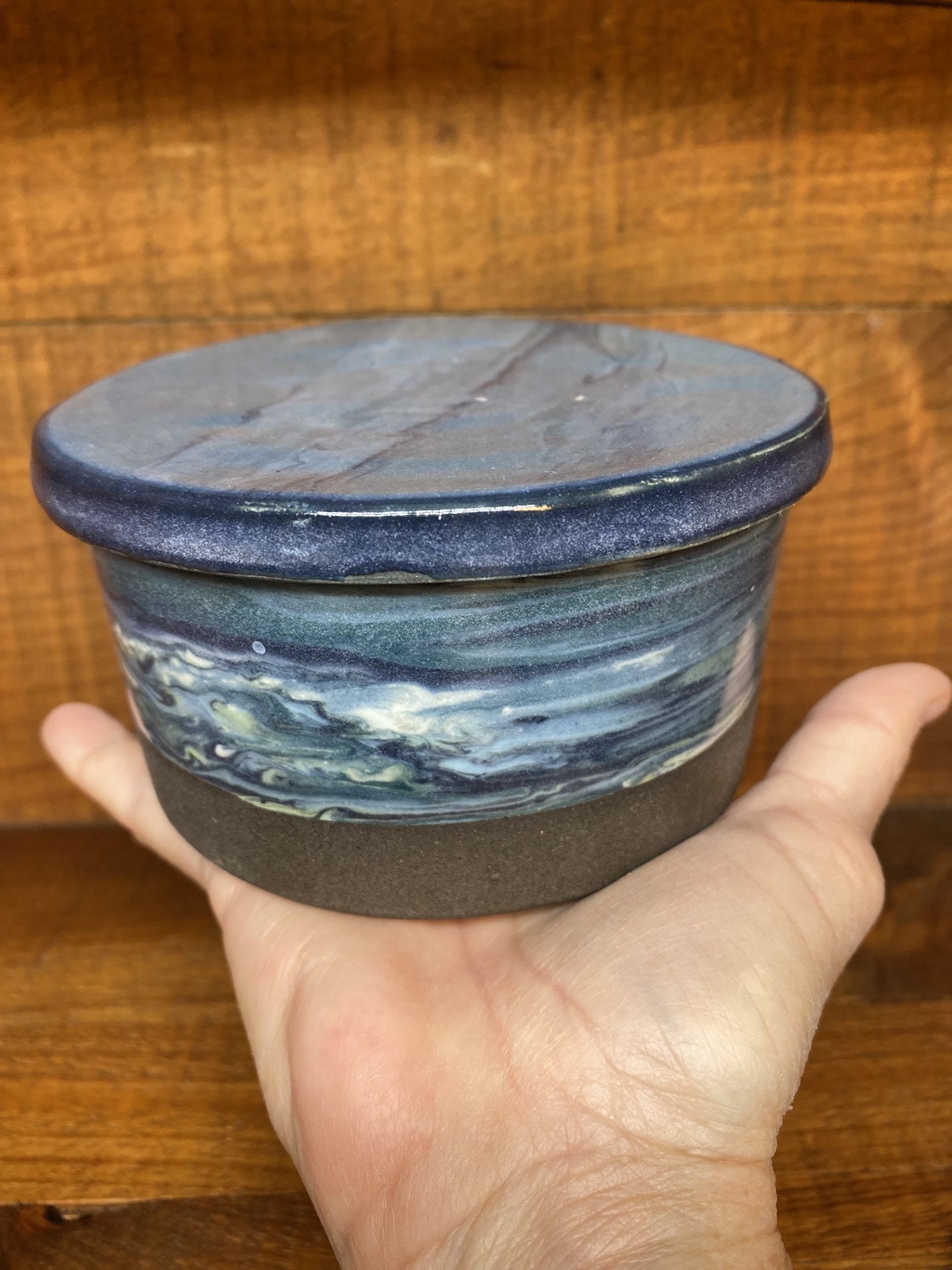 Salt and Pepper Counter Top Container With Marble Swirl Design. - Etsy