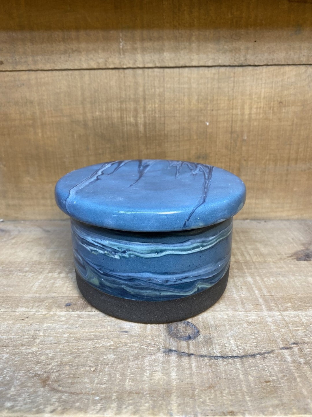 Handmade Salt and Pepper Container With Marble Swirl Design. - Etsy