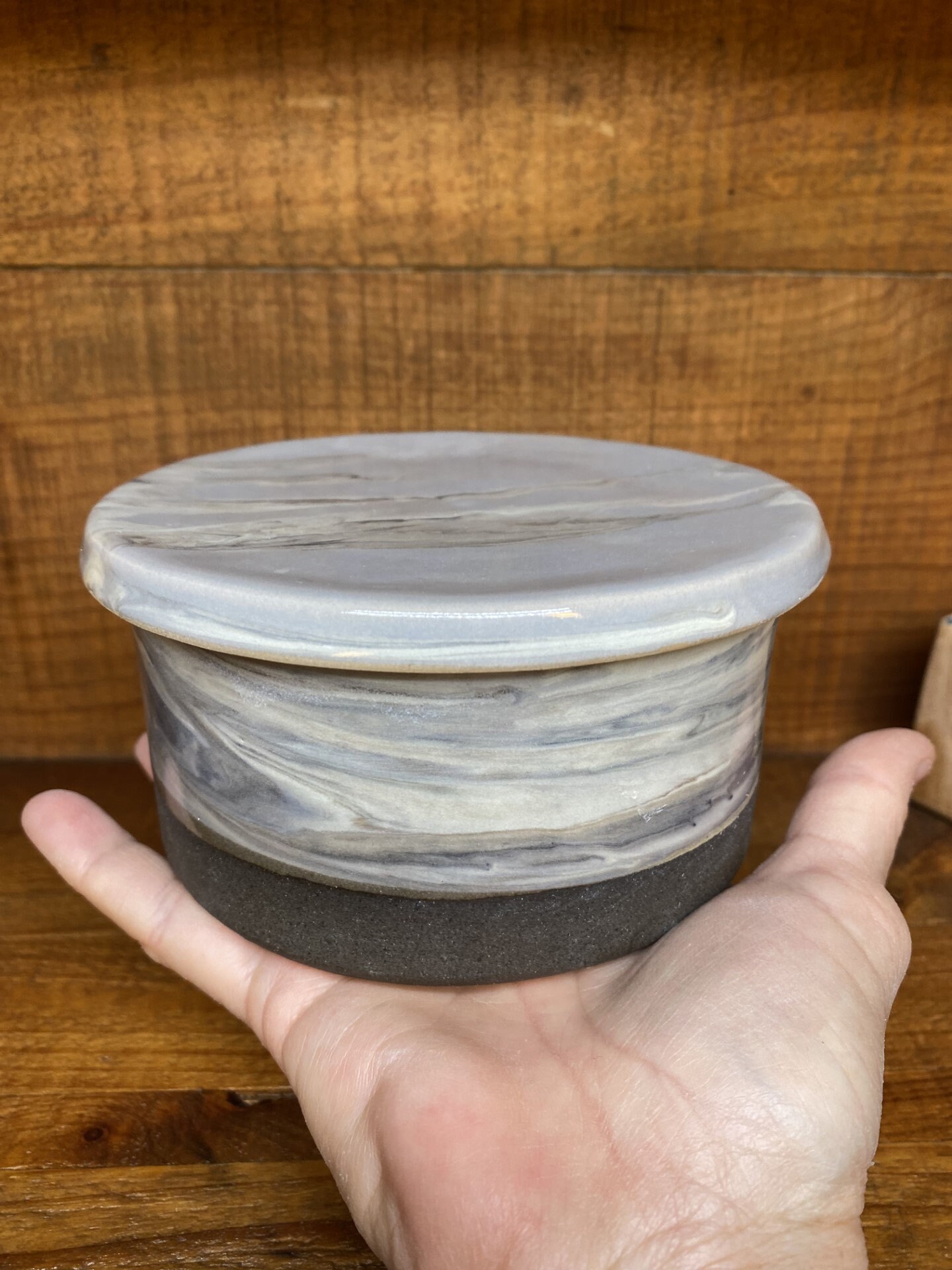 Salt and Pepper Counter Top Container With Marble Swirl Design - Etsy