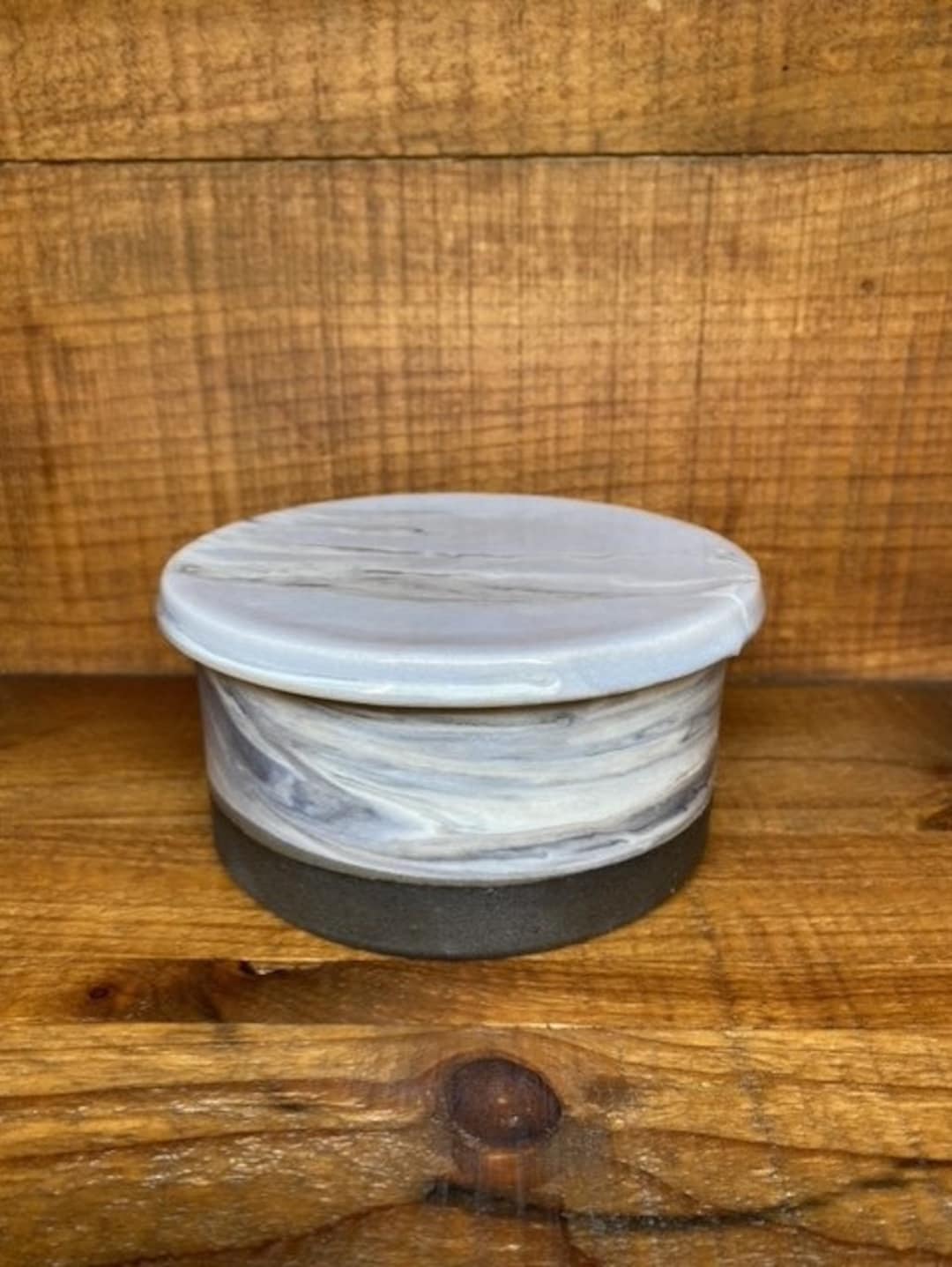 Salt and Pepper Counter Top Container With Marble Swirl Design - Etsy