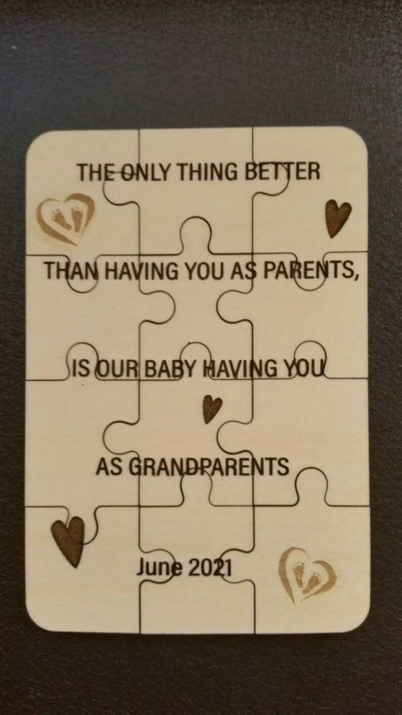 We're Having a Baby Reveal Puzzle, Jigsaw Puzzle Surprise Announcement ...