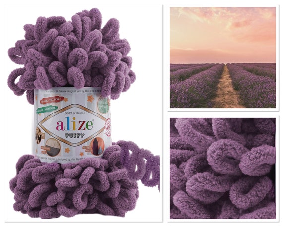 Alize Puffy Best Loop Yarn for Loop Patterns Lavender Arm - Etsy