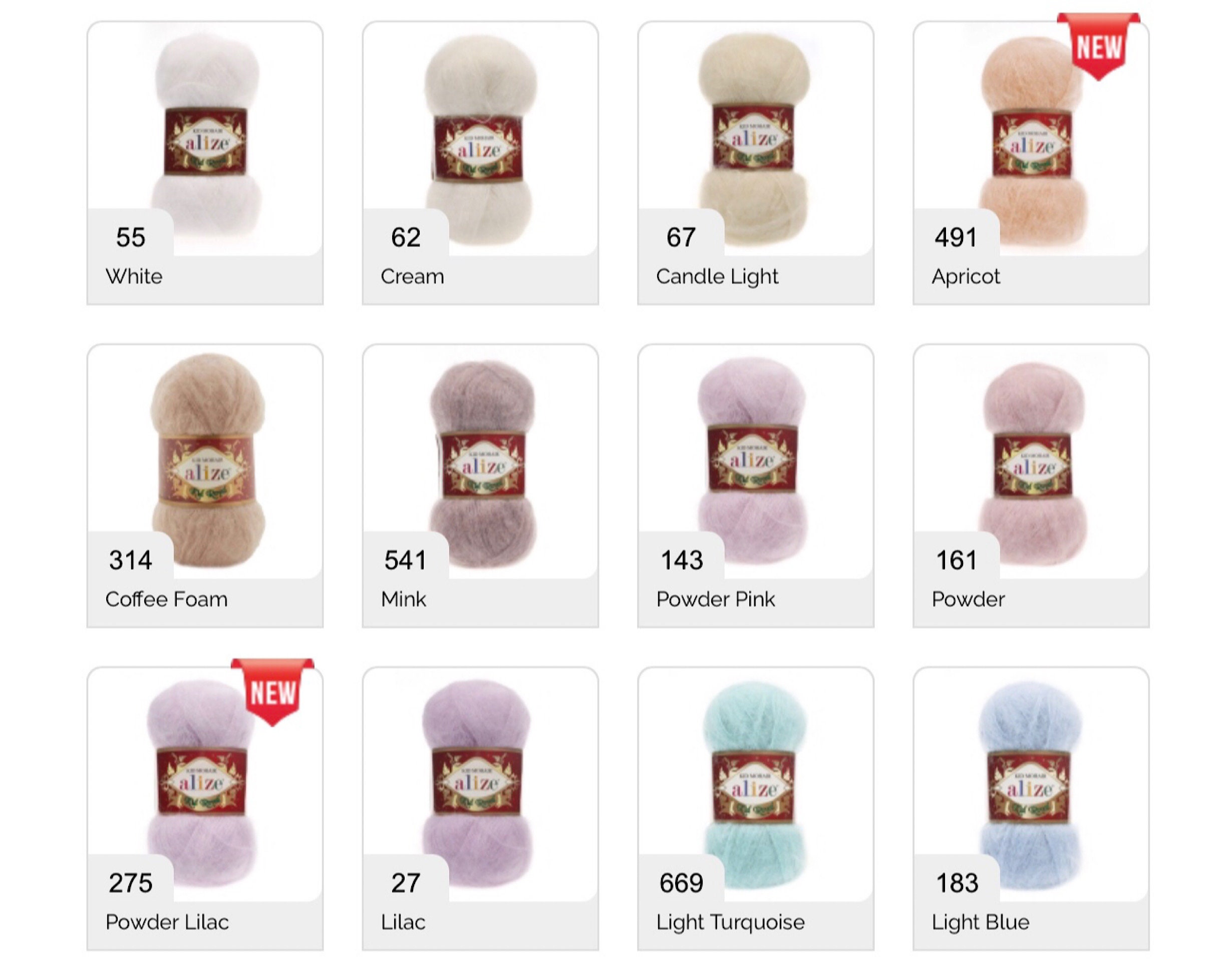 Sewing & Needlecraft Lace knitting yarn Pink mohair yarn Alize Kid Royal Craft Supplies & Tools ...