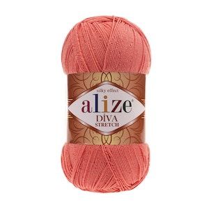 Alize Diva Stretch Yarn - Elastic Summer Yarn - Etsy