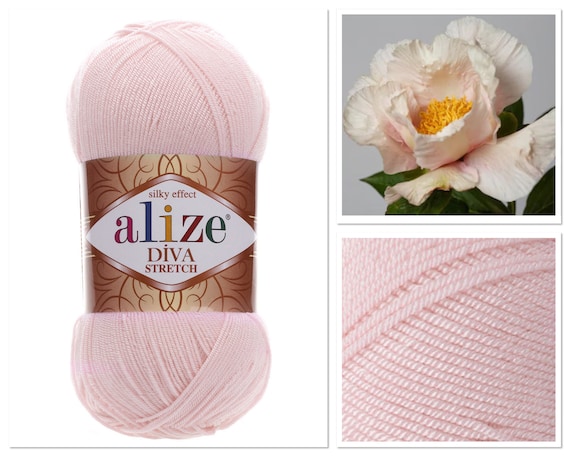 Elastic Yarn Alize Diva Stretch Bikini Summer Yarn | Etsy