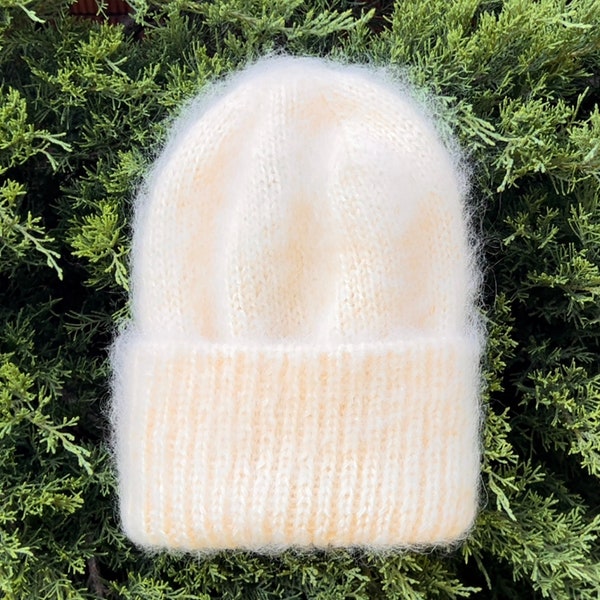 Cream Slouchy Beanie - Etsy