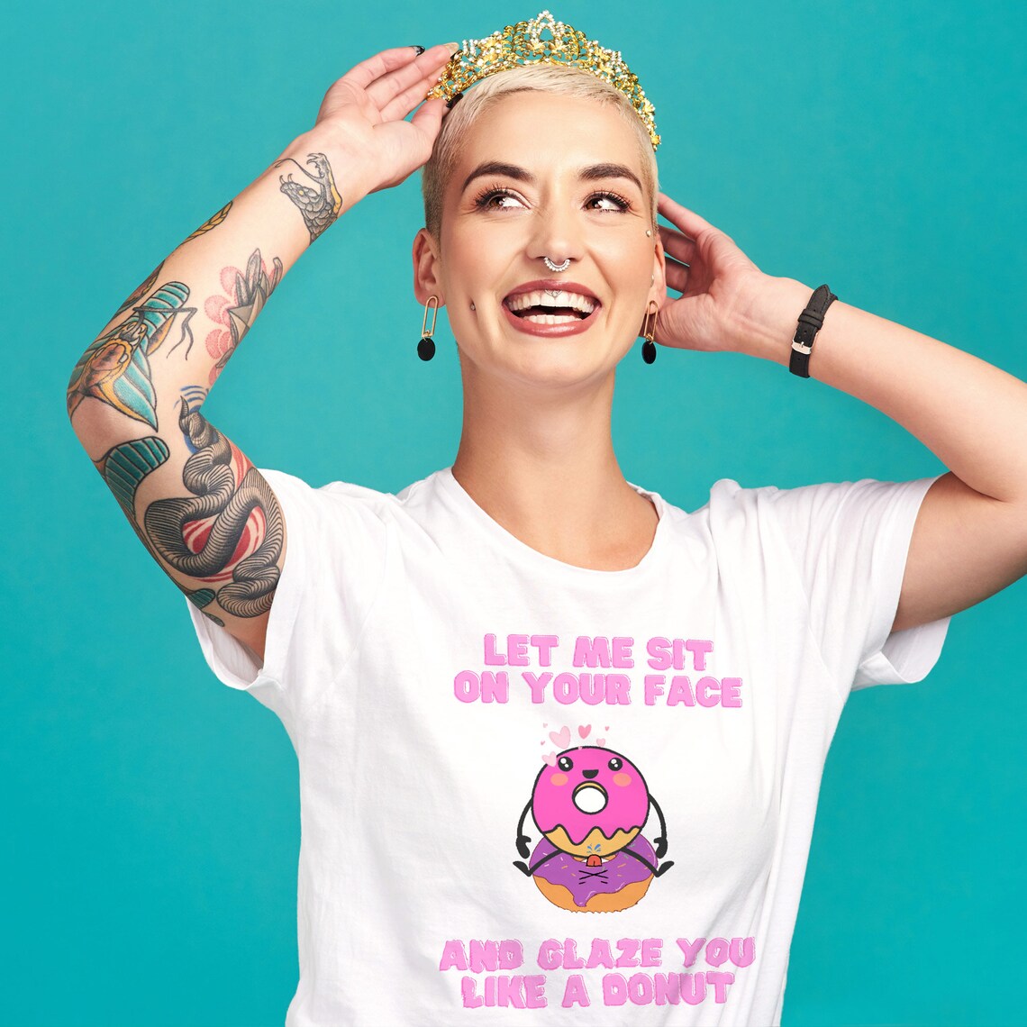 Funny Rude Sit on Your Face Donuts T-shirt, Onlyfans Adult Shirt, Girls ...