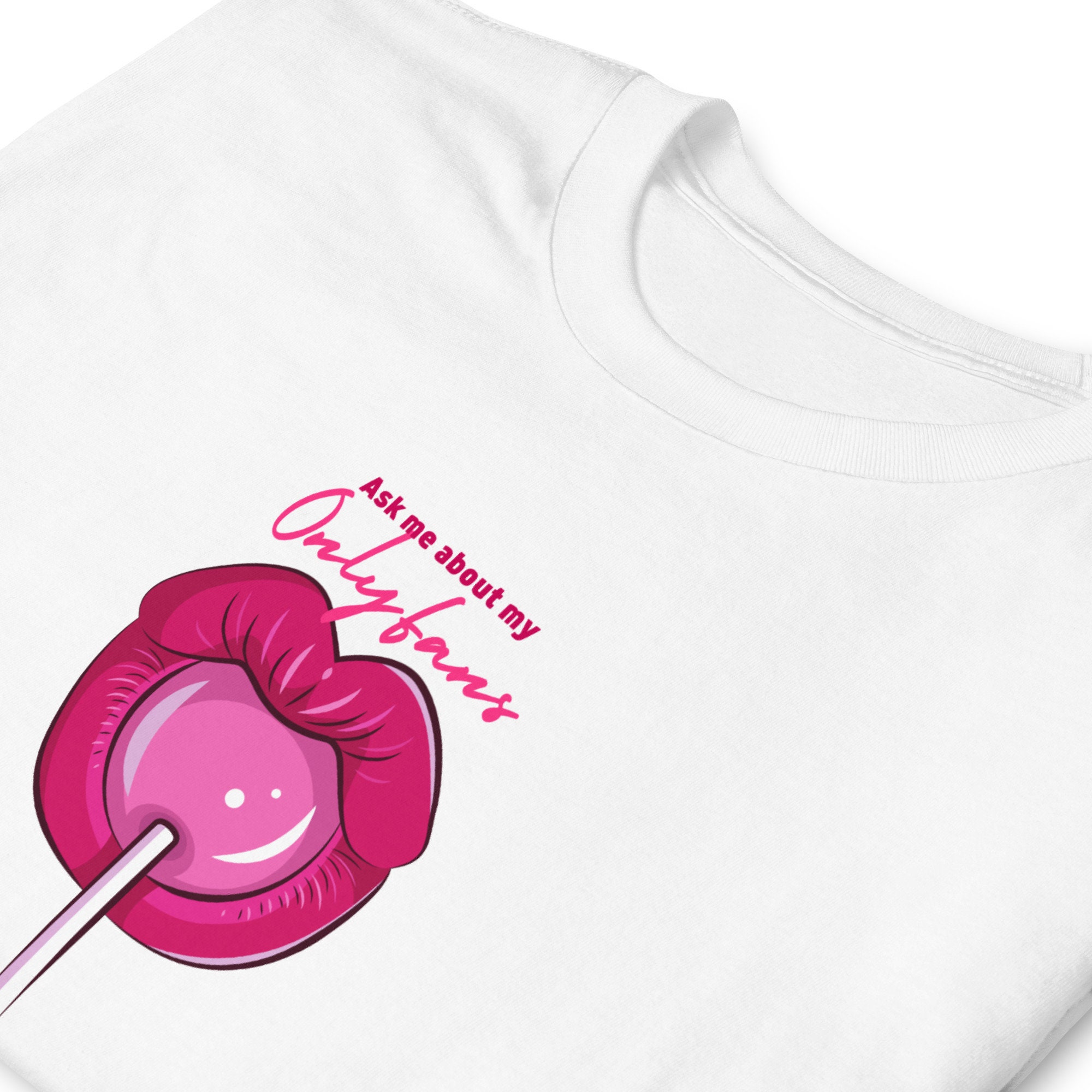 Onlyfans Short-sleeve Shirt, Naughty Sucking Lollipop Only Fans T Shirt ...