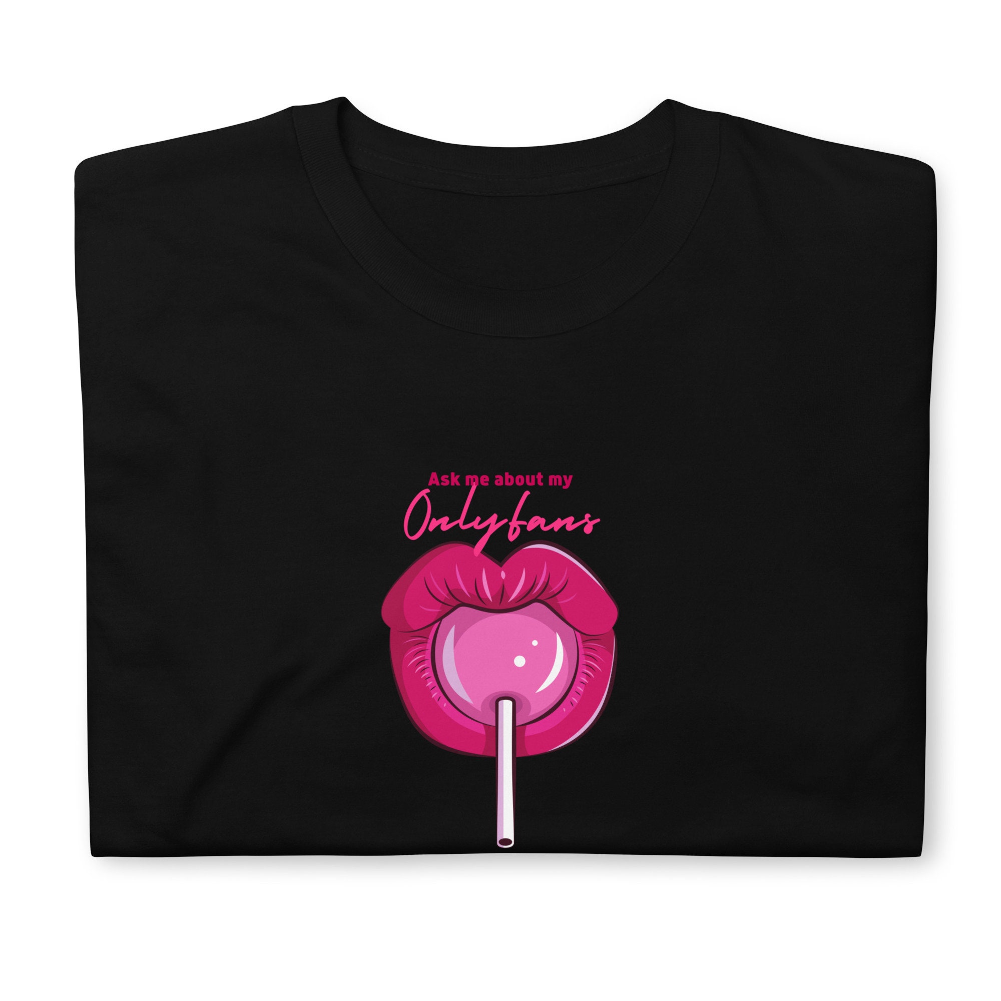 Onlyfans Short-sleeve Shirt, Naughty Sucking Lollipop Only Fans T Shirt ...