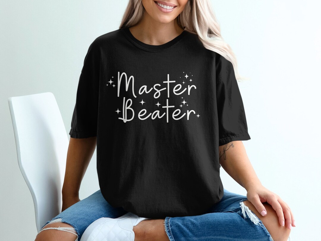 Funny Master Beater T-shirt, Cute Kitchen Pun Tee, Baking Enthusiast ...