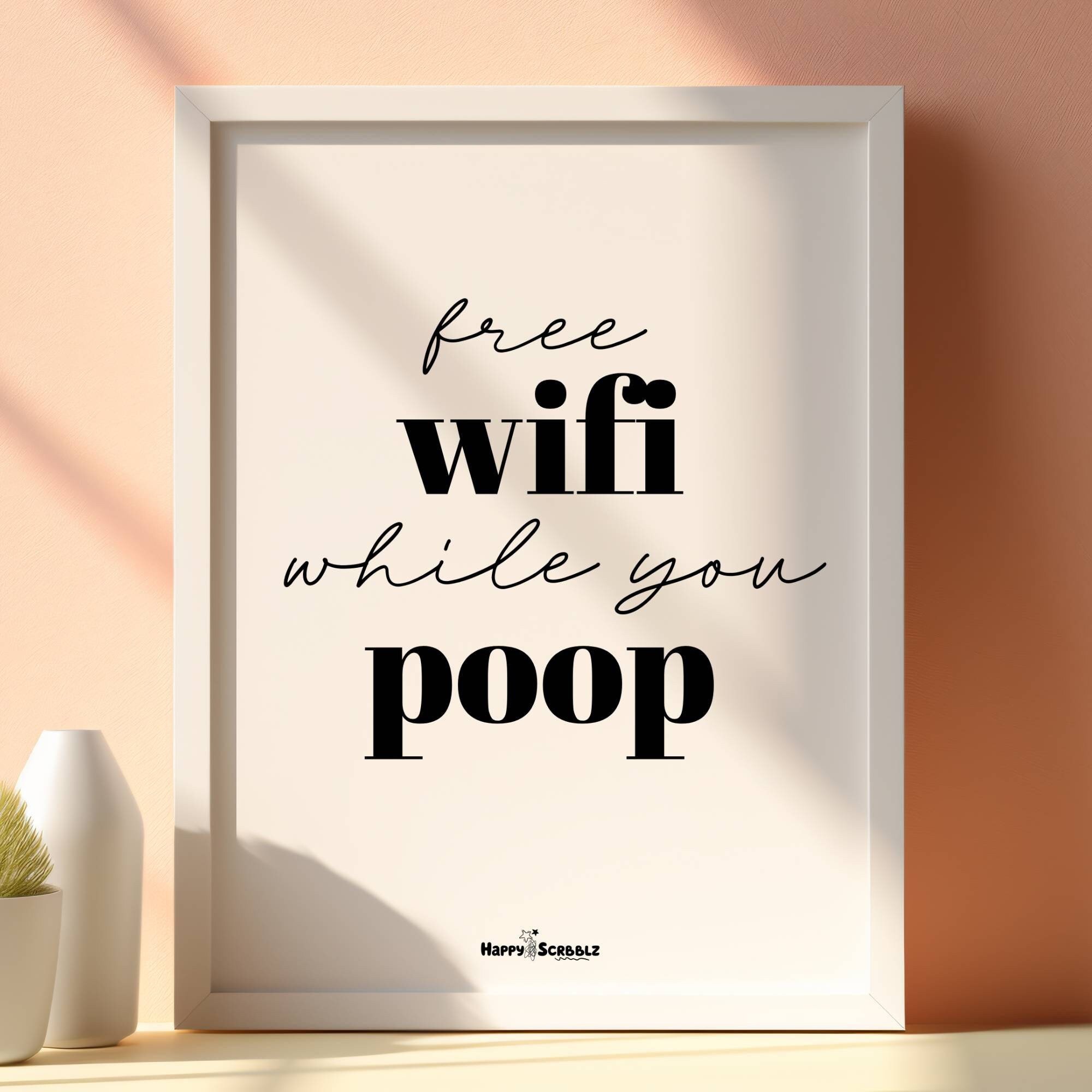 Bathroom Wall Art Butt Wash Your Hands Ya Filthy Animal Set of TWELVE ...