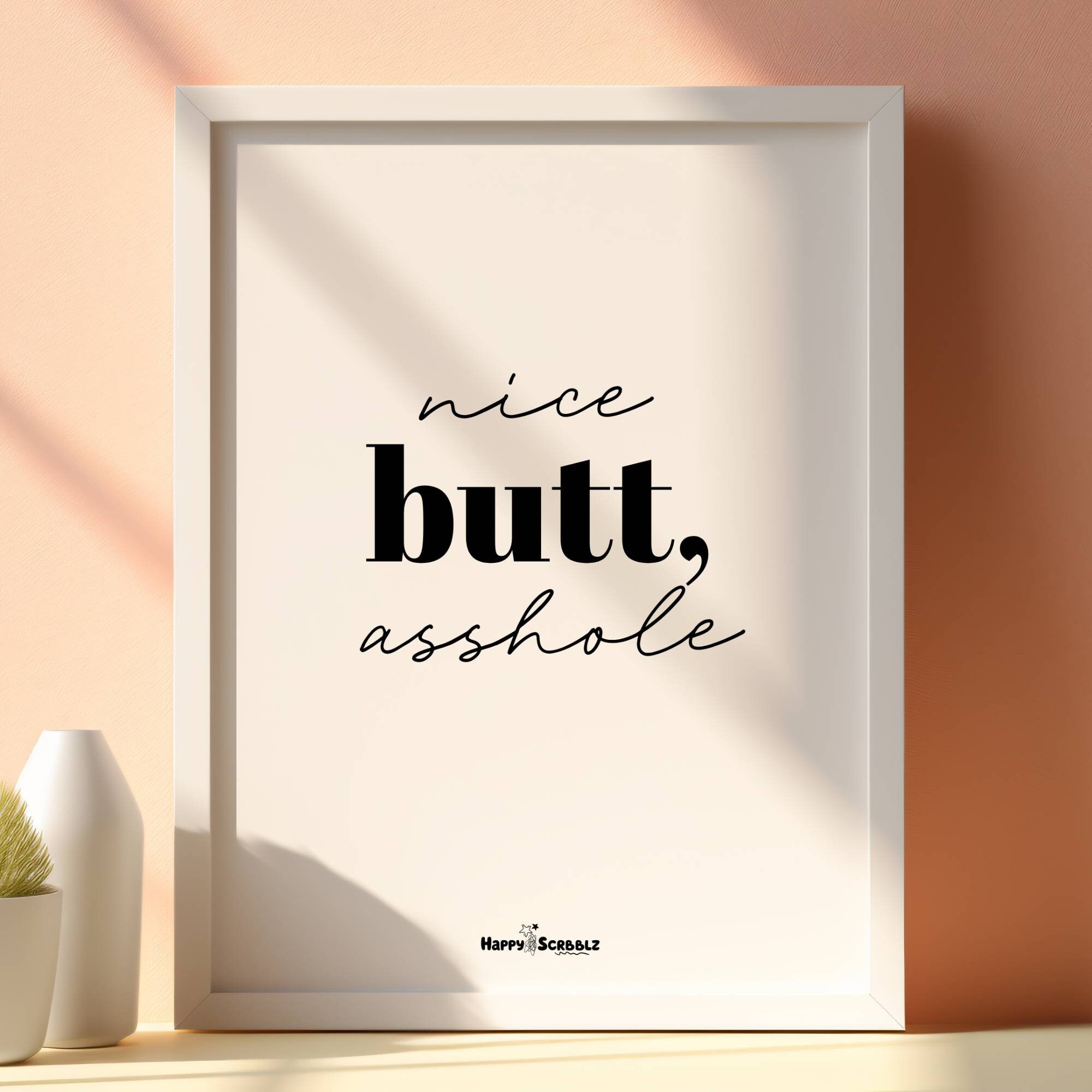 Bathroom Wall Art Butt Wash Your Hands Ya Filthy Animal Set of TWELVE ...