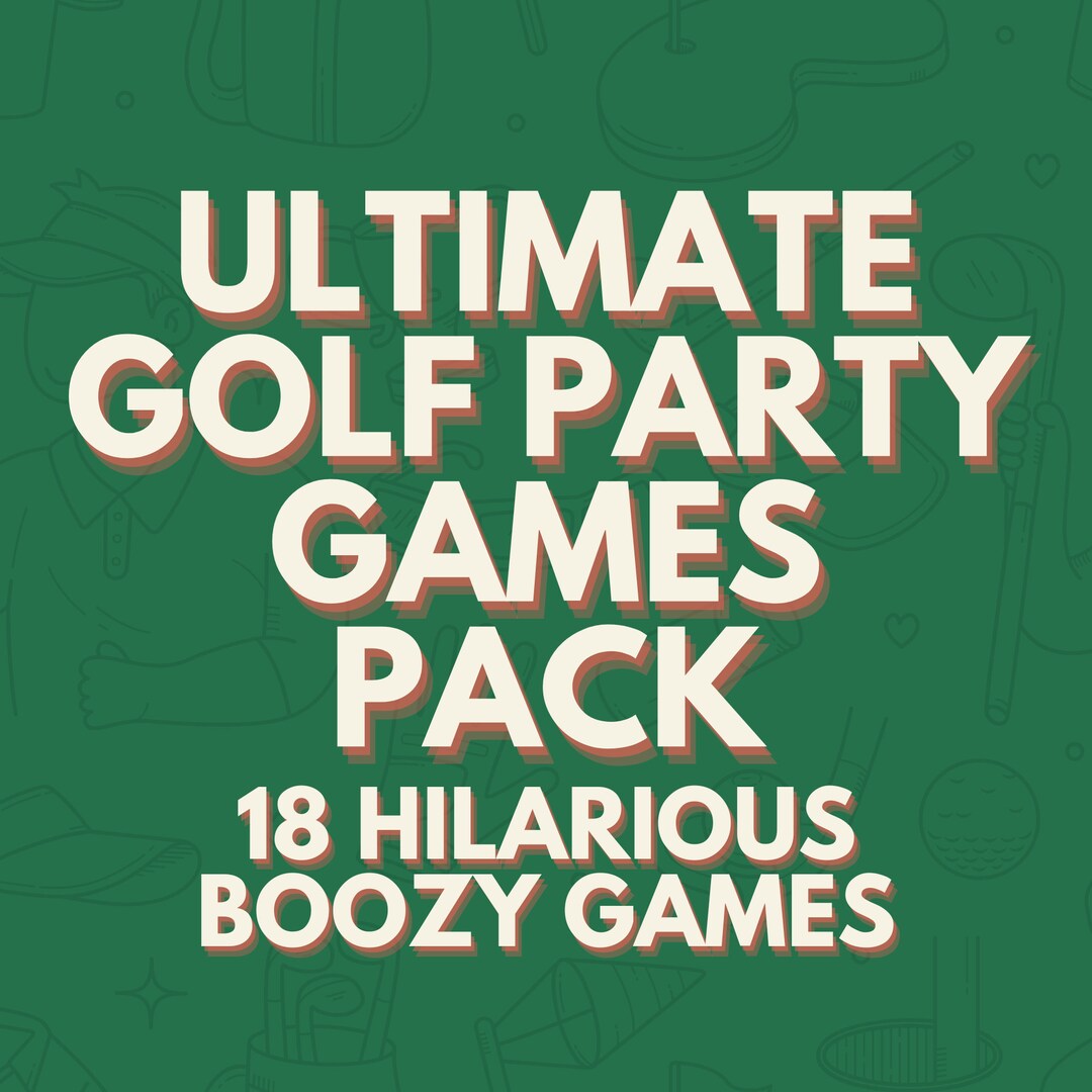 Golf Party Games Ultimate Bundle – Hilarious & Boozy Printable Golf ...
