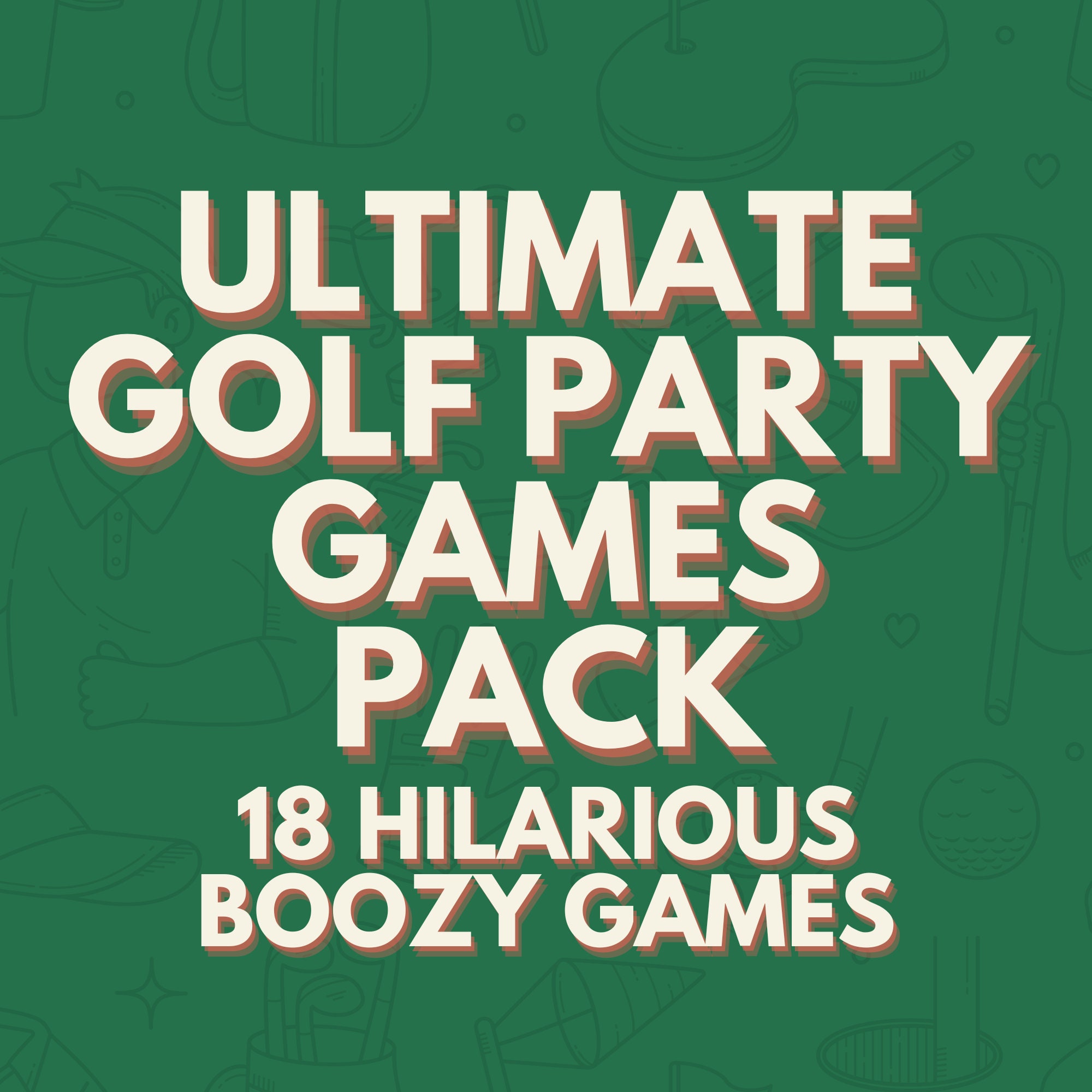 Golf Party Games Ultimate Bundle – Hilarious & Boozy Printable Golf ...