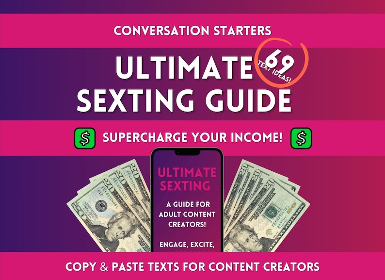 Sexting Guide | Adult Industry Ultimate Sexting Conversation Starters | Onlyfans Sexting ...