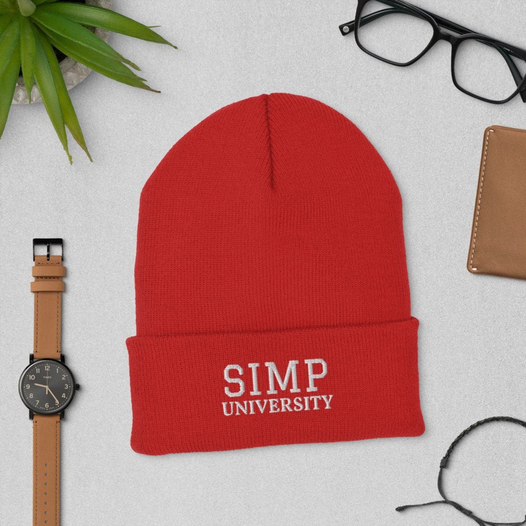 Simp University Cuffed Beanie Simp Hat Simp Dont Simp Simp - Etsy