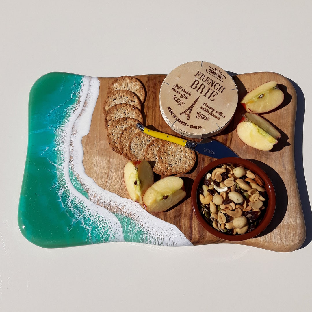 Camphor Laurel Resin Ocean Serving Board L 40cm X W 26cm X H3cm Free ...