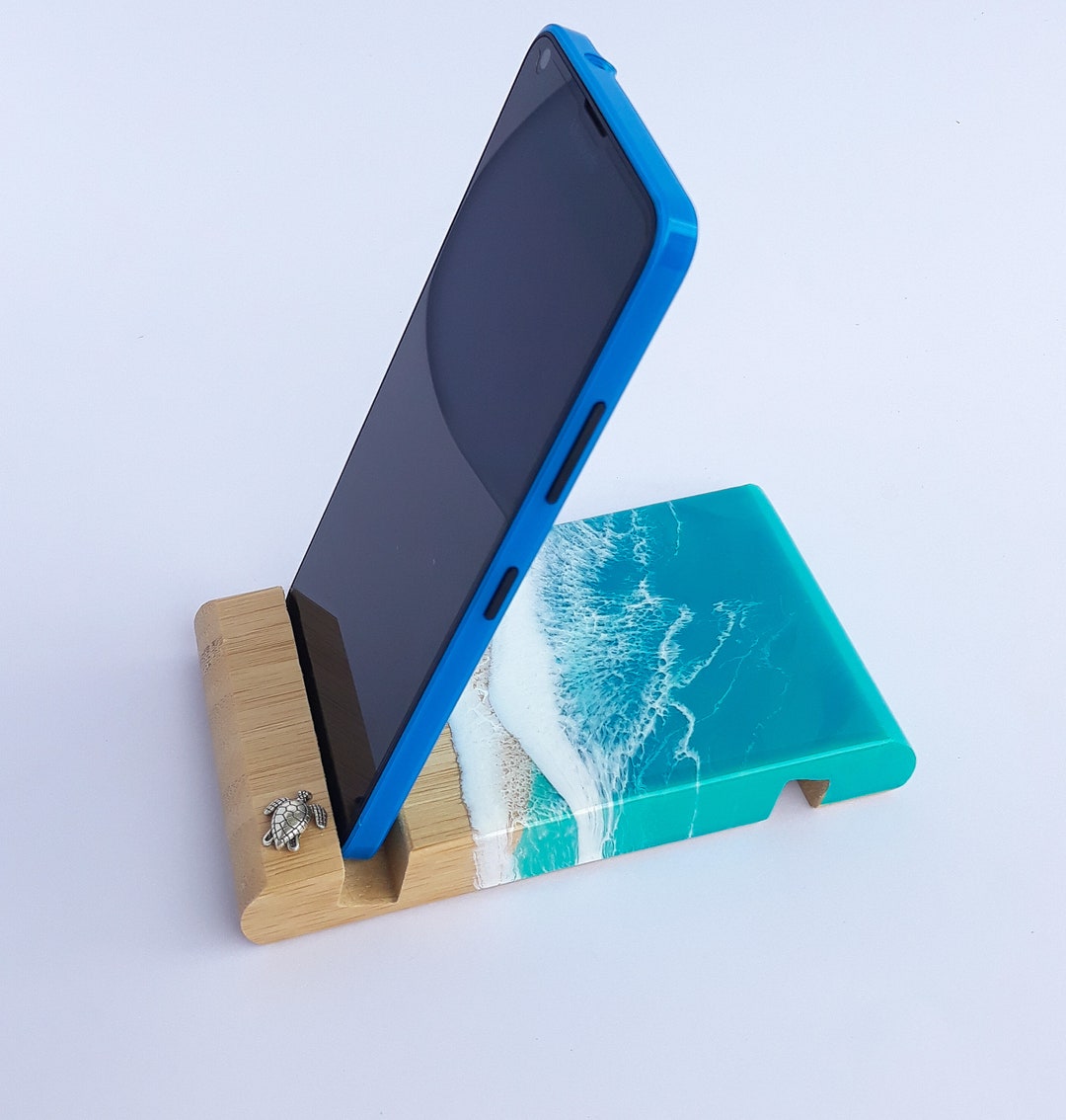 Phone Stand Resin Ocean Aqua Free Shipping Australia Wide - Etsy Australia