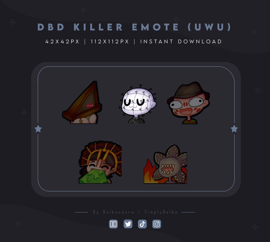 DBD Killer Pinhead Emote Individual download digital instantâneo - Etsy ...