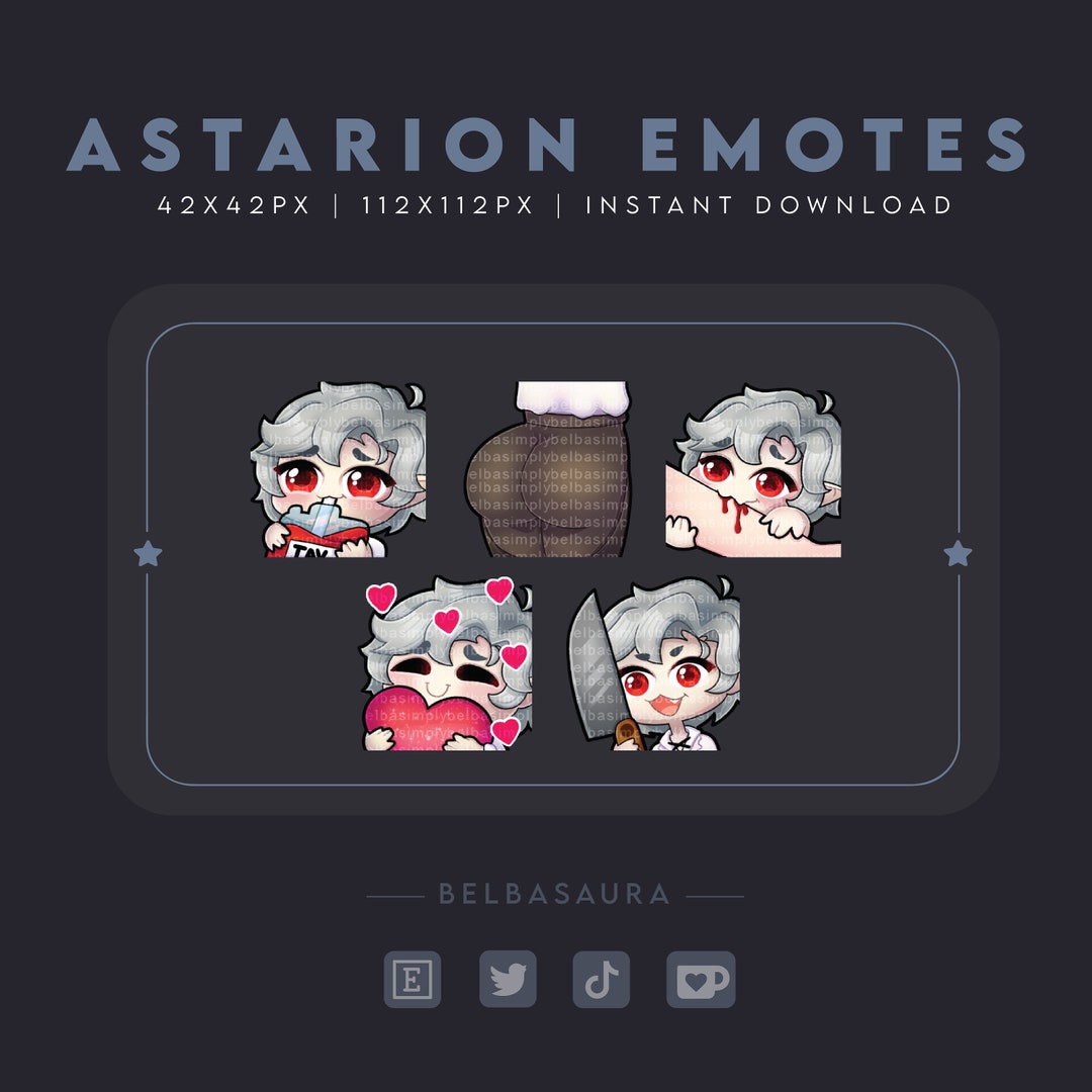 BG3 Astarion Emotes (instant Digital Download) - Etsy