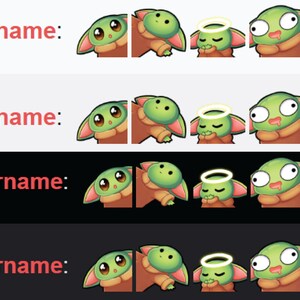 Baby Yoda Emote Pack 2 instant Digital Download - Etsy