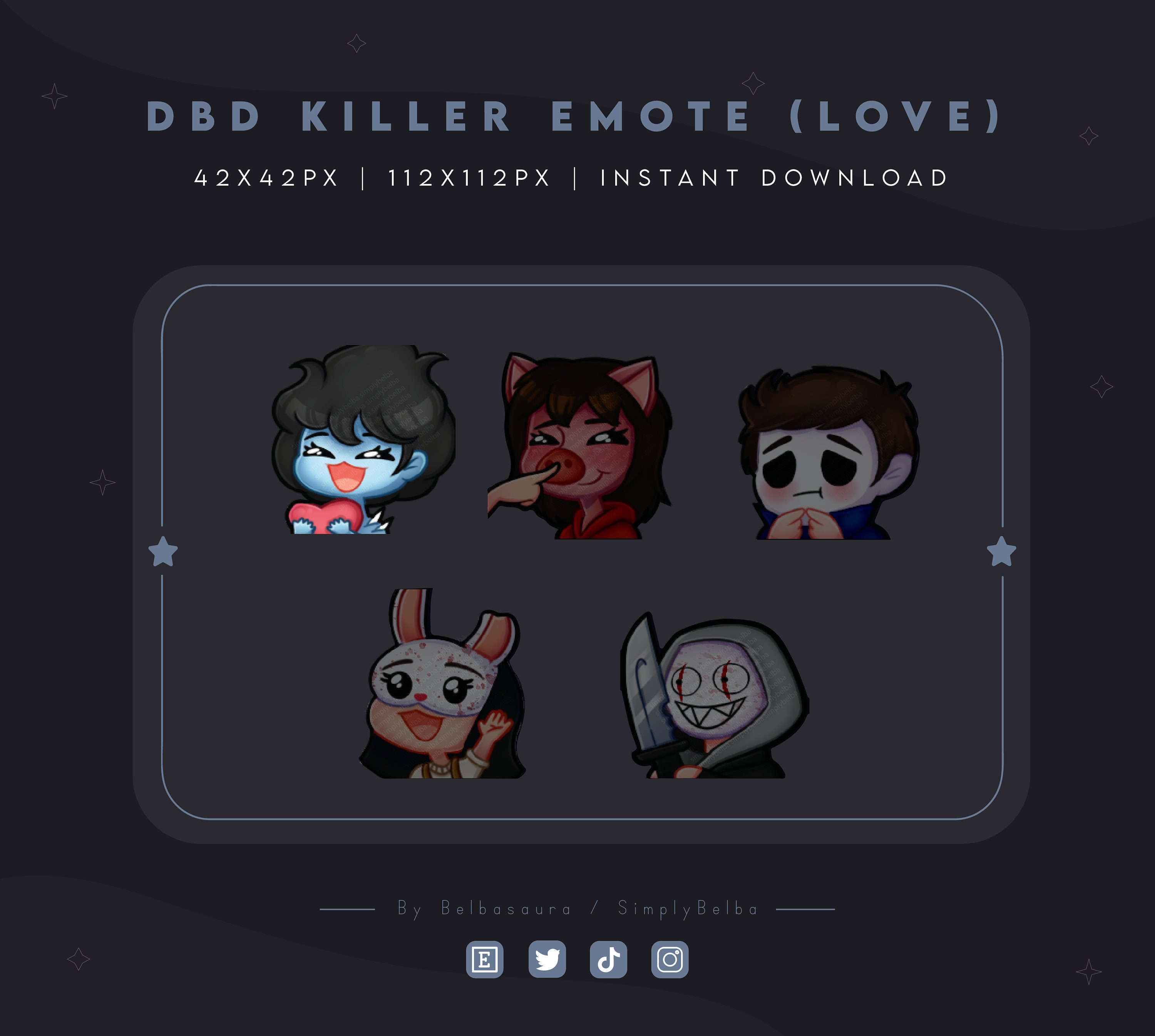 DBD Killer Spirit Emote individual instant Digital - Etsy