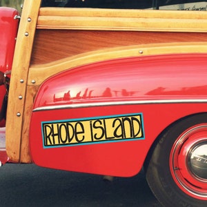 RHODE ISLAND Bumper Sticker, Rhody Vinyl Decal, RI Ocean State Car ...