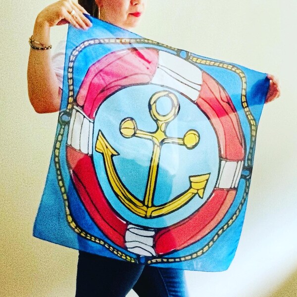 Nautical Scarf - Etsy