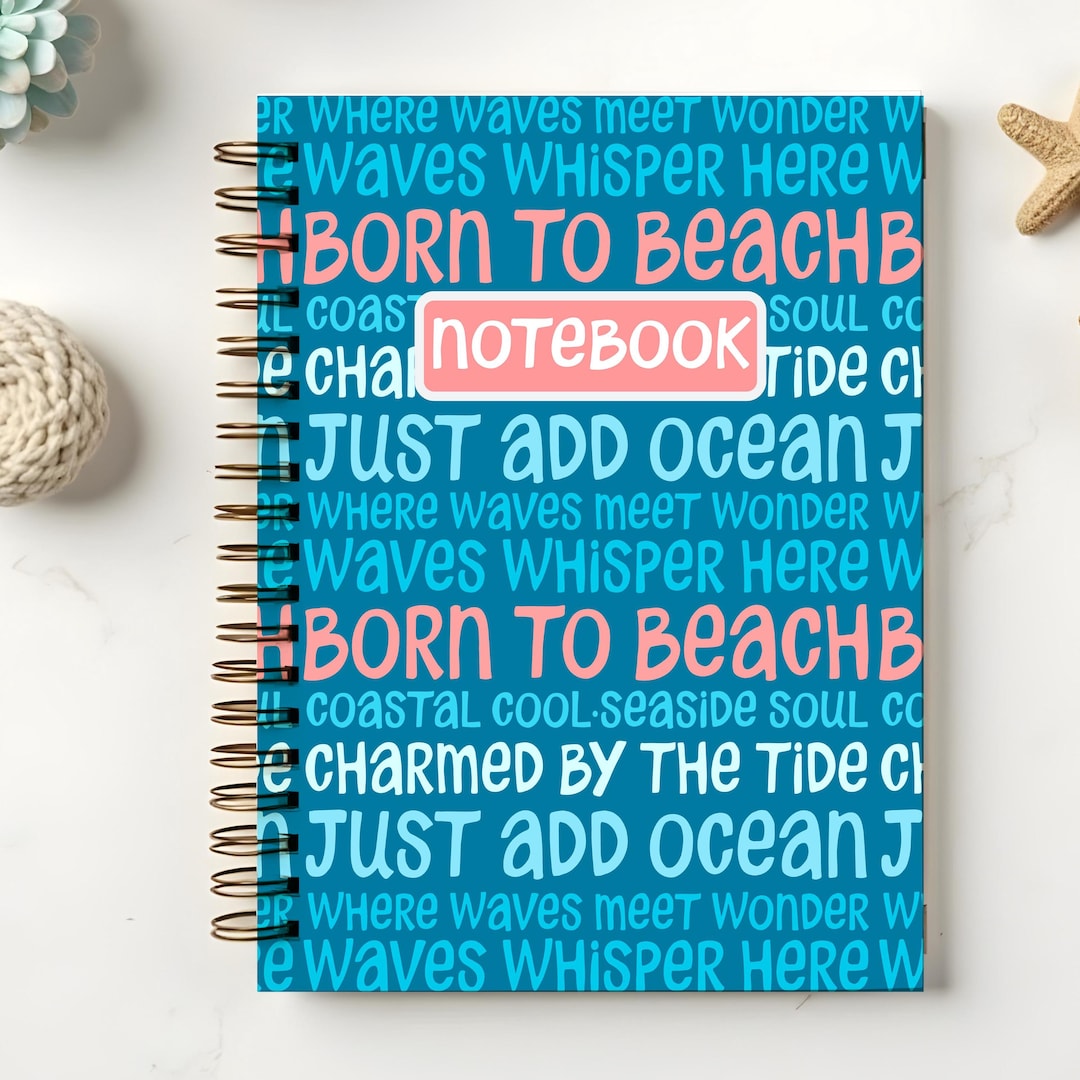 Digital Coastal Notebook, Nautical Daily Planner, Ocean-inspired ...