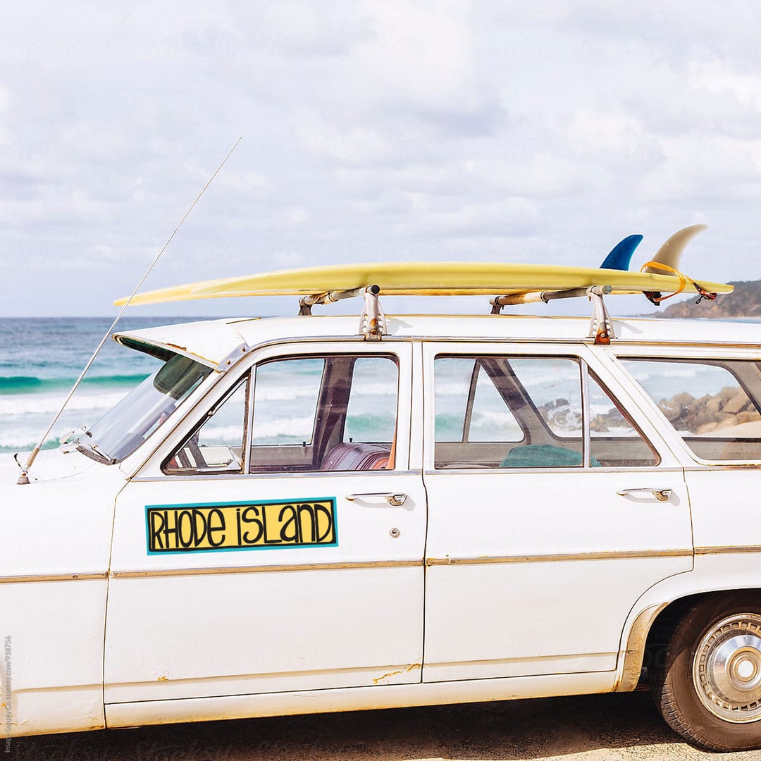 RHODE ISLAND Bumper Sticker, Rhody Vinyl Decal, RI Ocean State Car ...