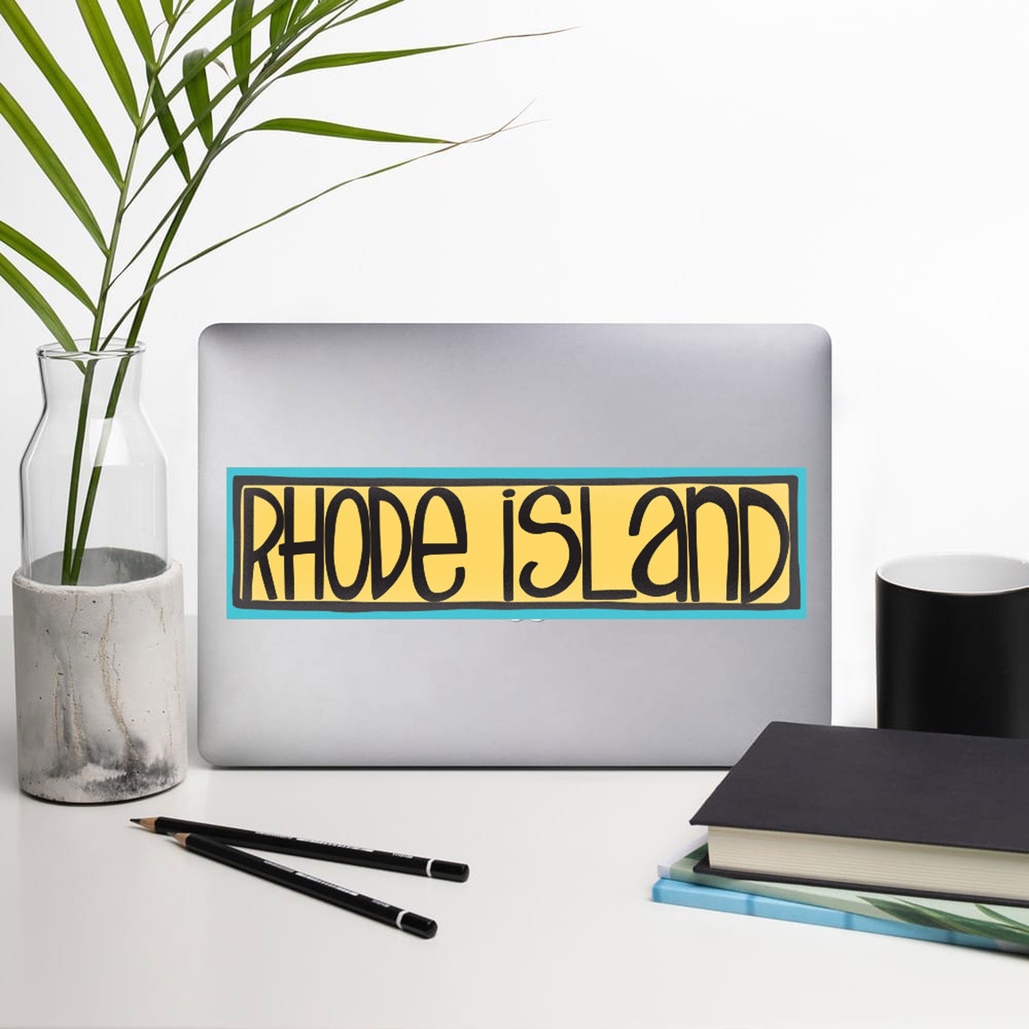 RHODE ISLAND Bumper Sticker, Rhody Vinyl Decal, RI Ocean State Car ...