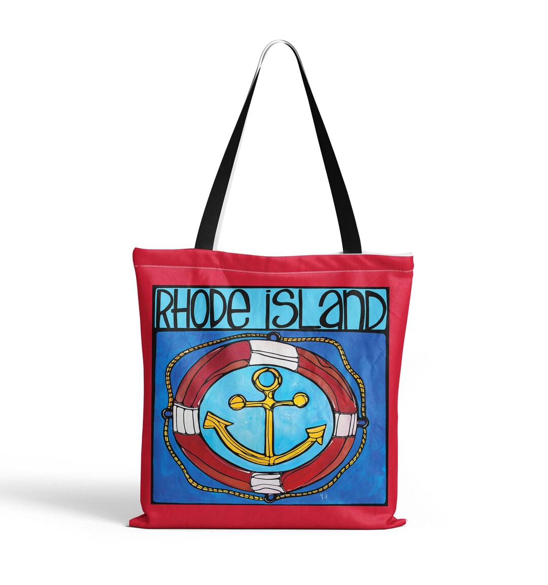Rhode Island Anchor Tote Bag - Etsy